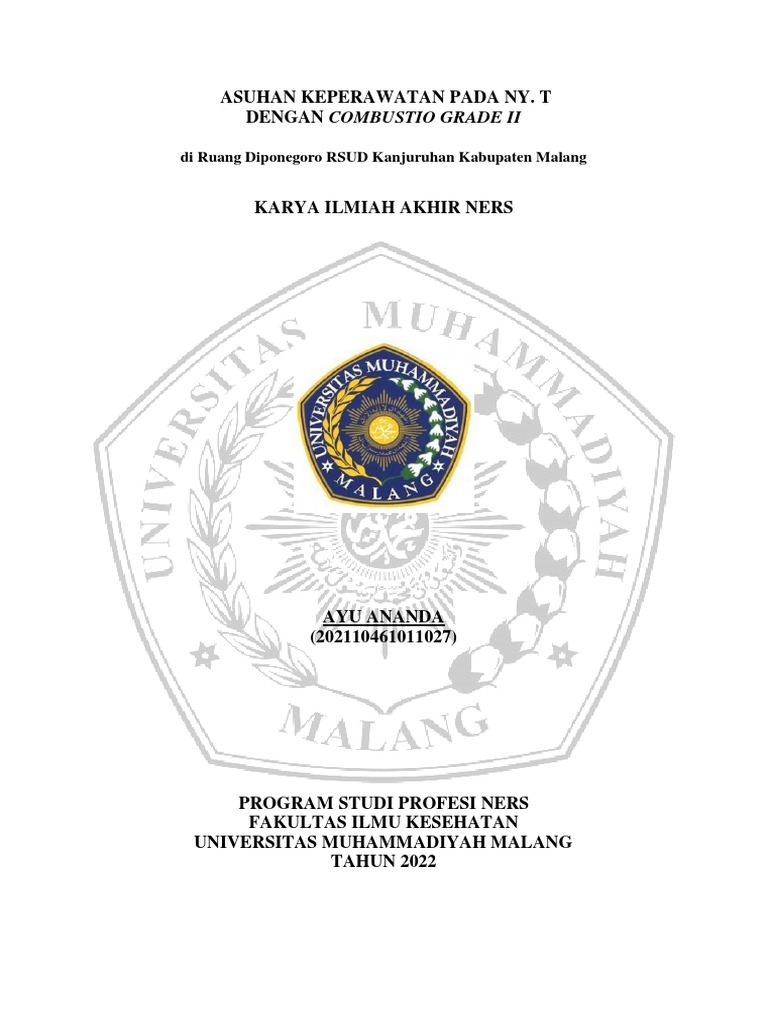 Asuhan Keperawatan Combustio Grade II | PDF | Sains & Matematika