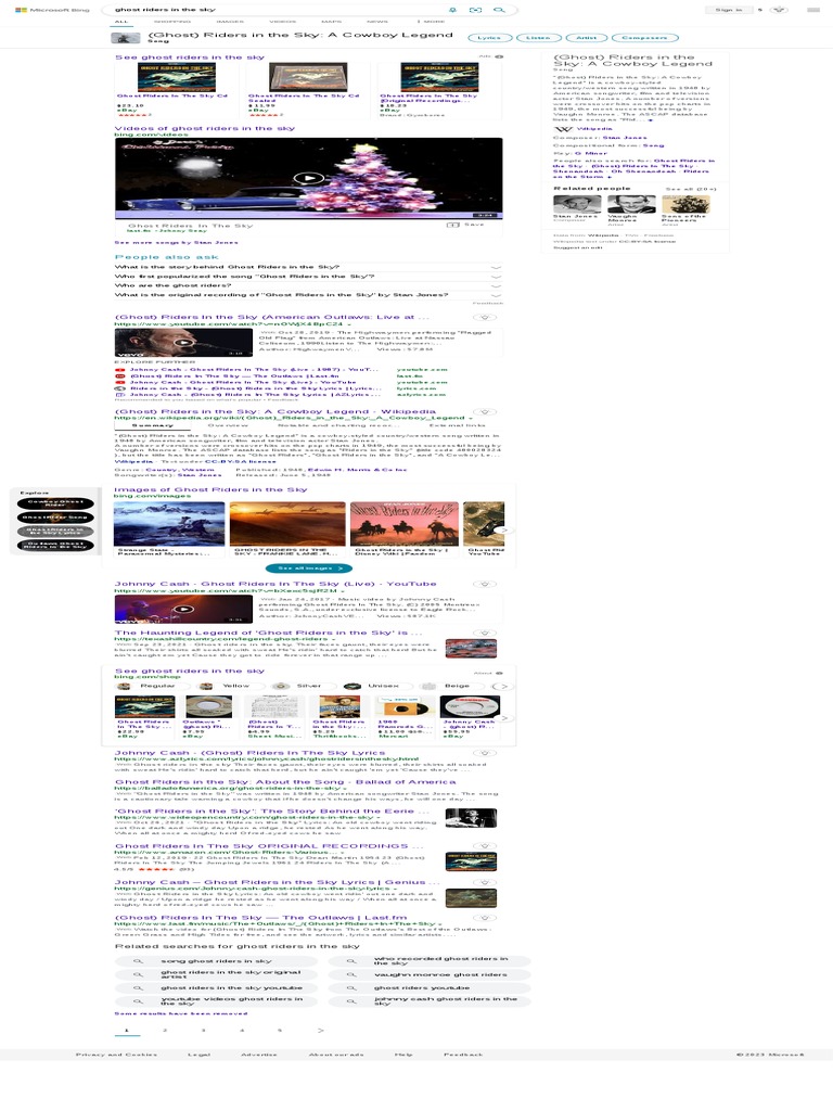 Bing Com Search Q Ghost Riders in The Sky Cvid 39be 2 69i57j0l8 7679j0j1 PGLT 43 FORM ANNTA1 PC ...