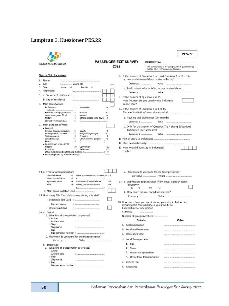 Pedoman PES 2022 | PDF
