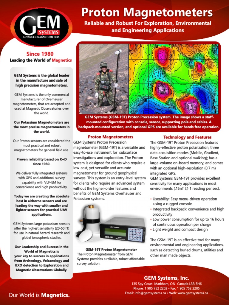 Magnetometers for Geophysical Surveys | PDF | Magnetometer | Computer Engineering