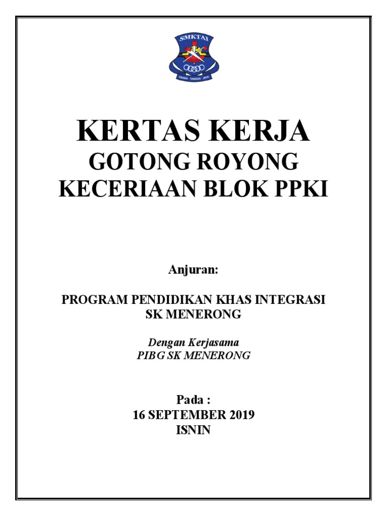 Kertas Kerja Gotong Royong | PDF