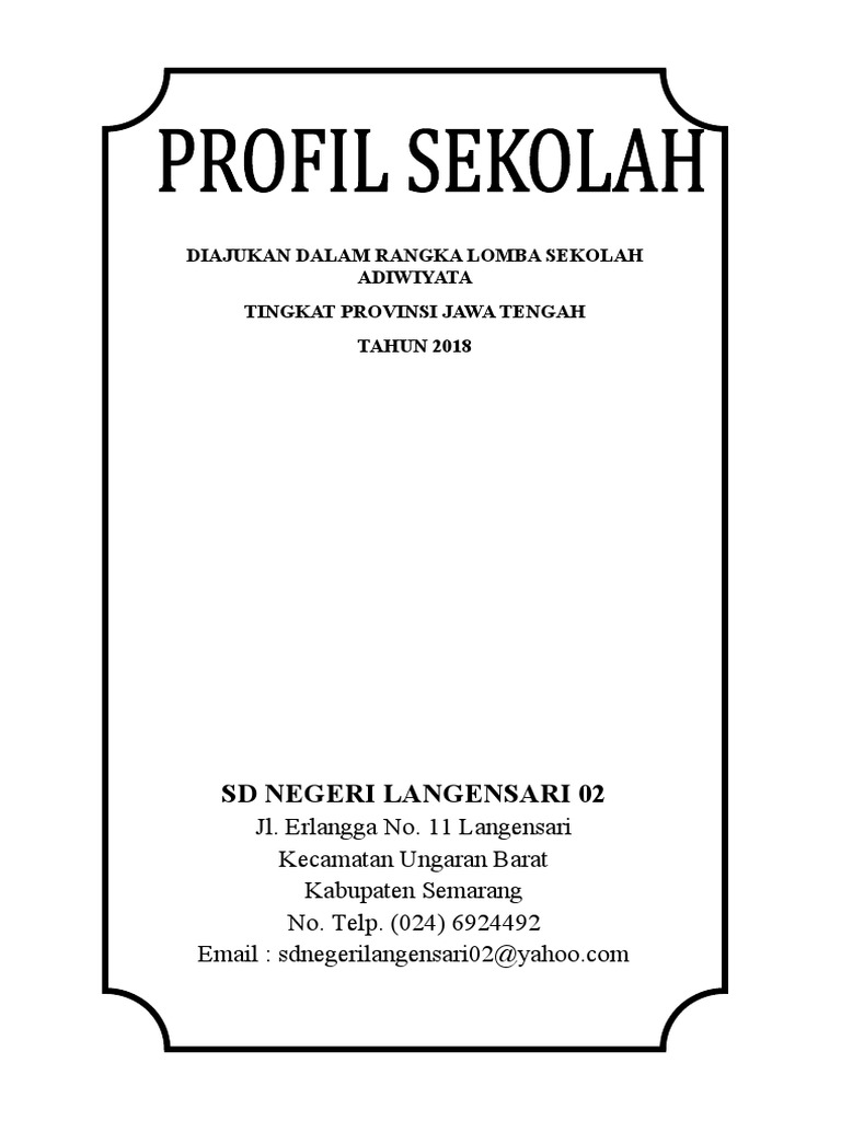 Profil Sekolah Adiwiyata Ls2 | PDF