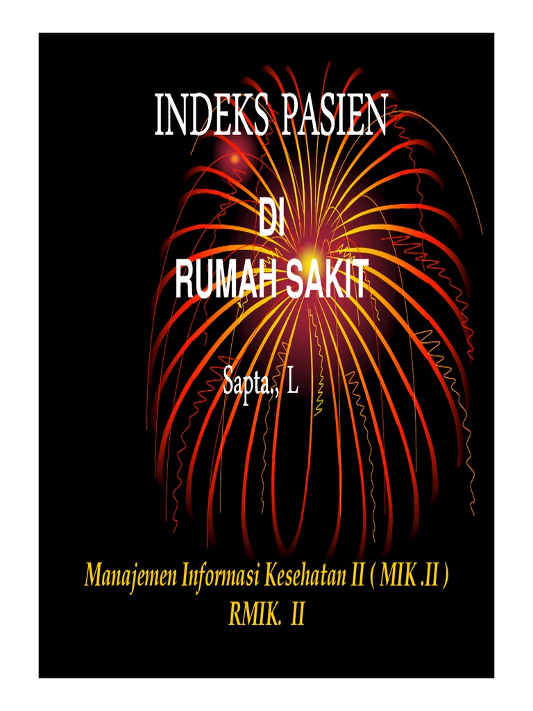 MASTER PATIENT INDEX (Jenis Indek) | PDF | Pengembangan Diri