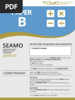 SAMPLE Seamo A Past Paper | PDF | Science | Mathematics