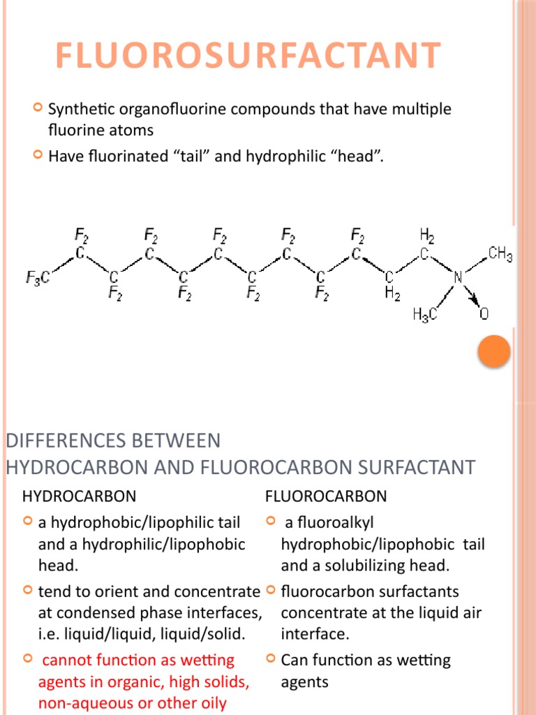 Fluorinated Surfactant and Repellent | PDF | Surfactant | Fluorine