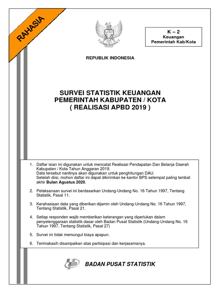 Kuesioner K2 2019 | PDF