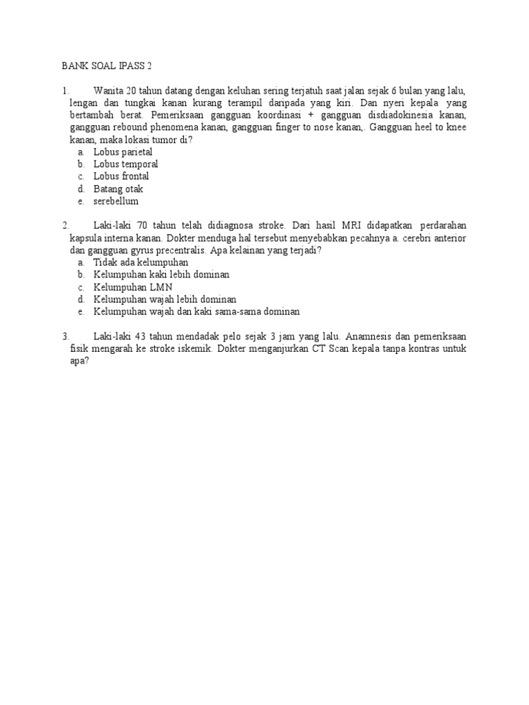 Bank Soal Ipass 2 | PDF