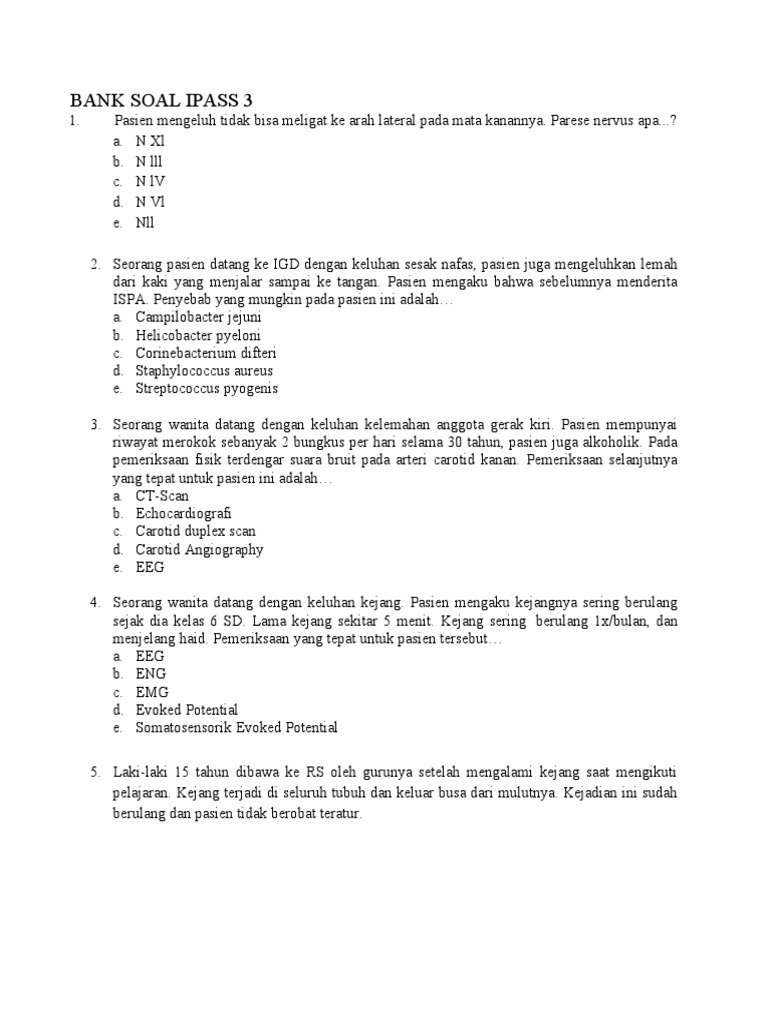 Bank Soal Ipass 3 | PDF