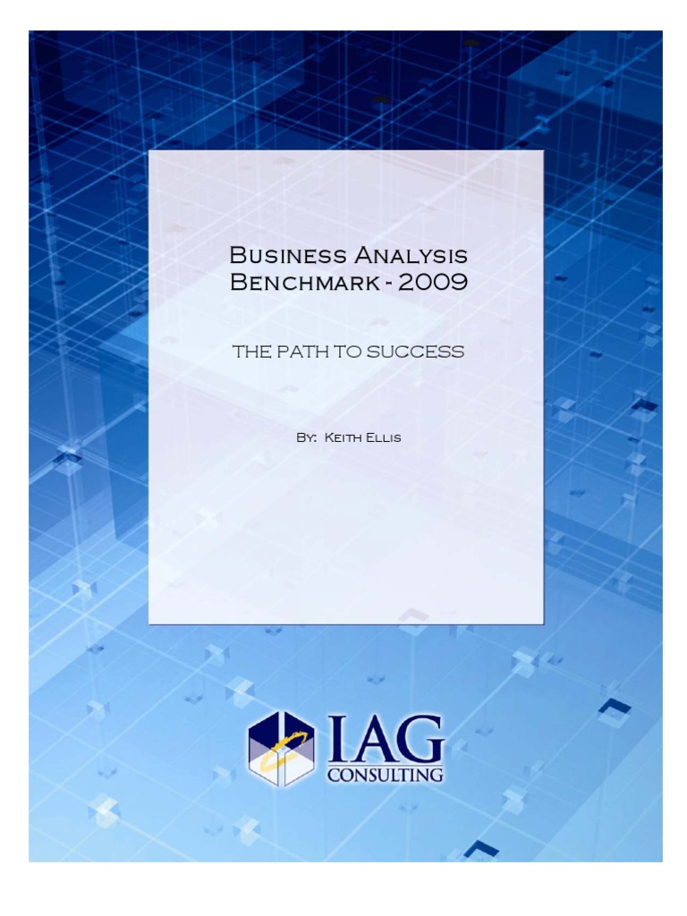 IAG Business Analysis Benchmark 2009 | PDF | Business Analysis ...