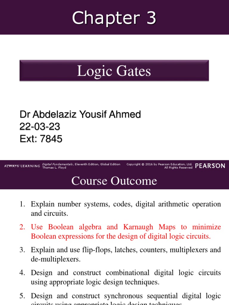 Digital Electronics Chapter 3 | PDF | Logic Gate | Digital Technology