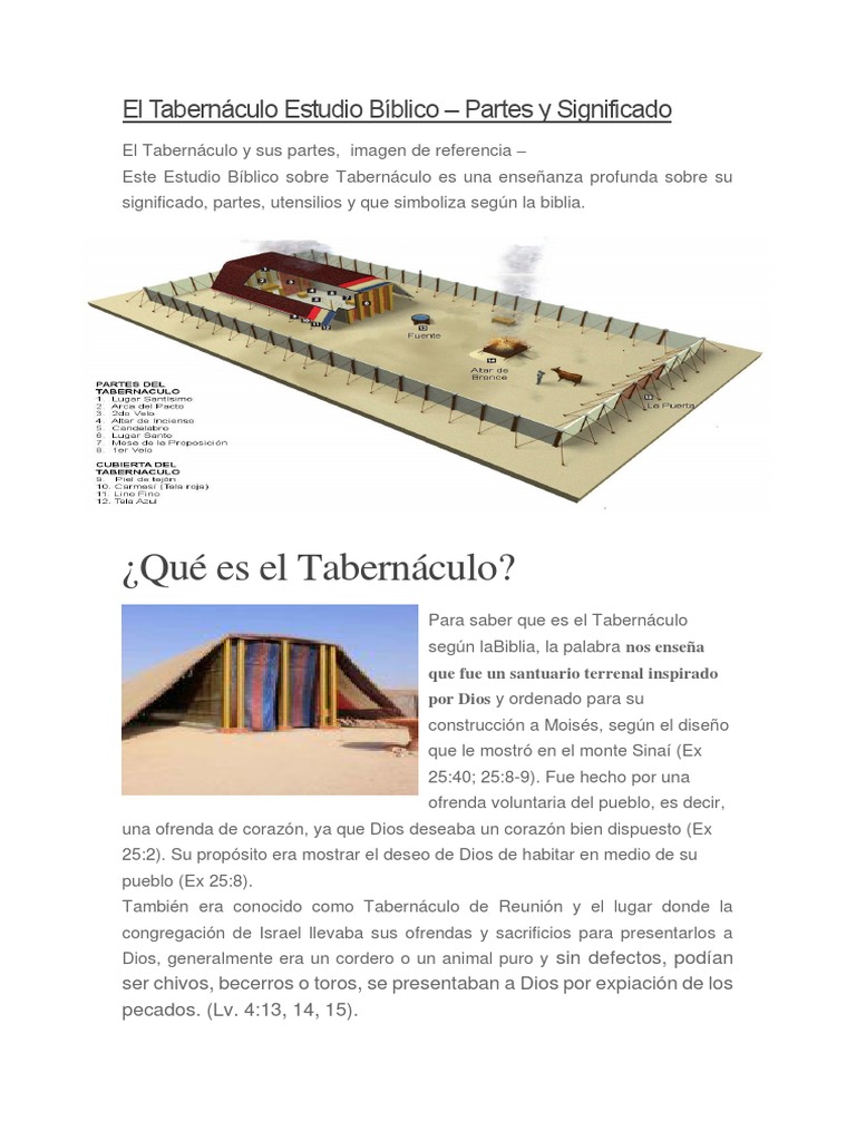 El Tabernáculo Estudio Bíblico | PDF | David | Alejandro el Grande