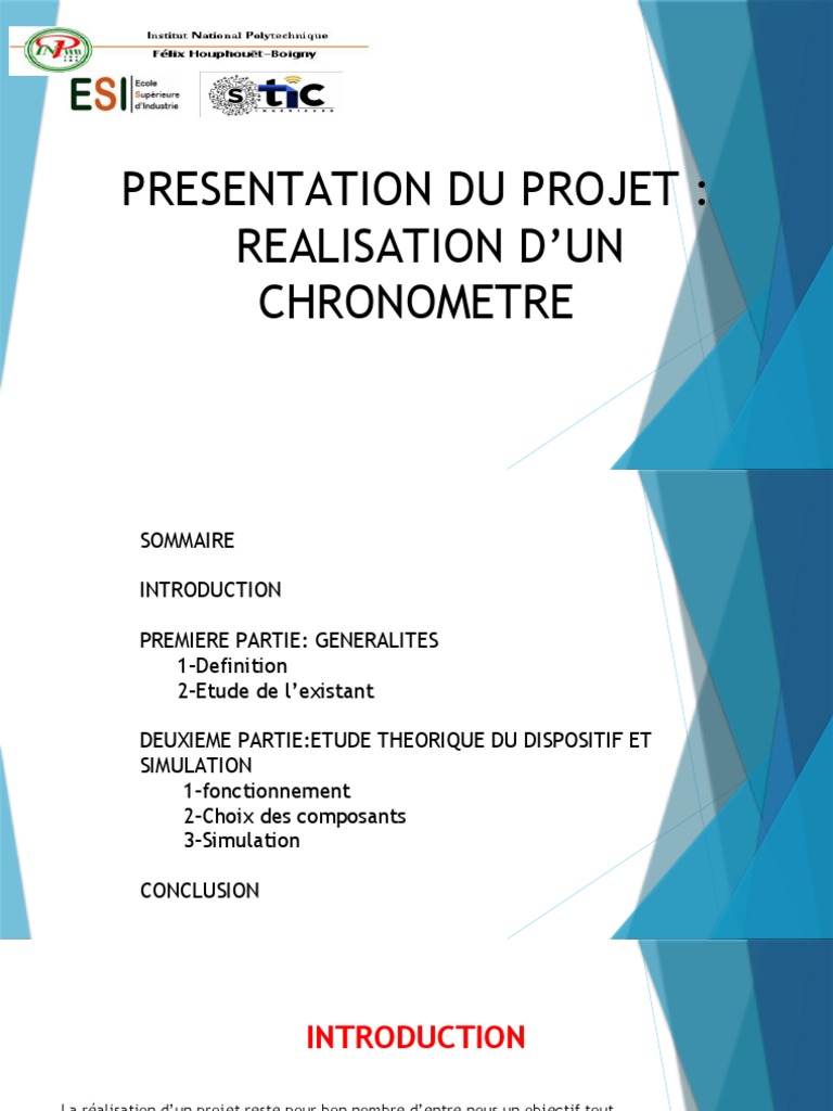 Projet Chronometre | PDF