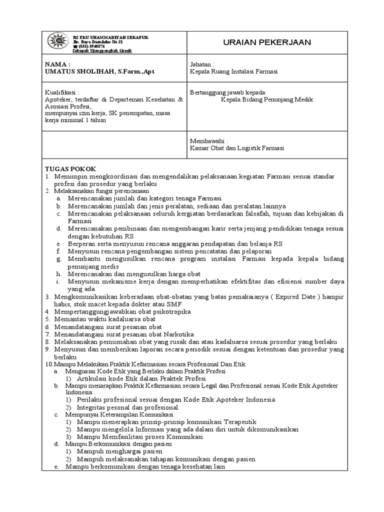 Urgas Farmasi 2018 | PDF