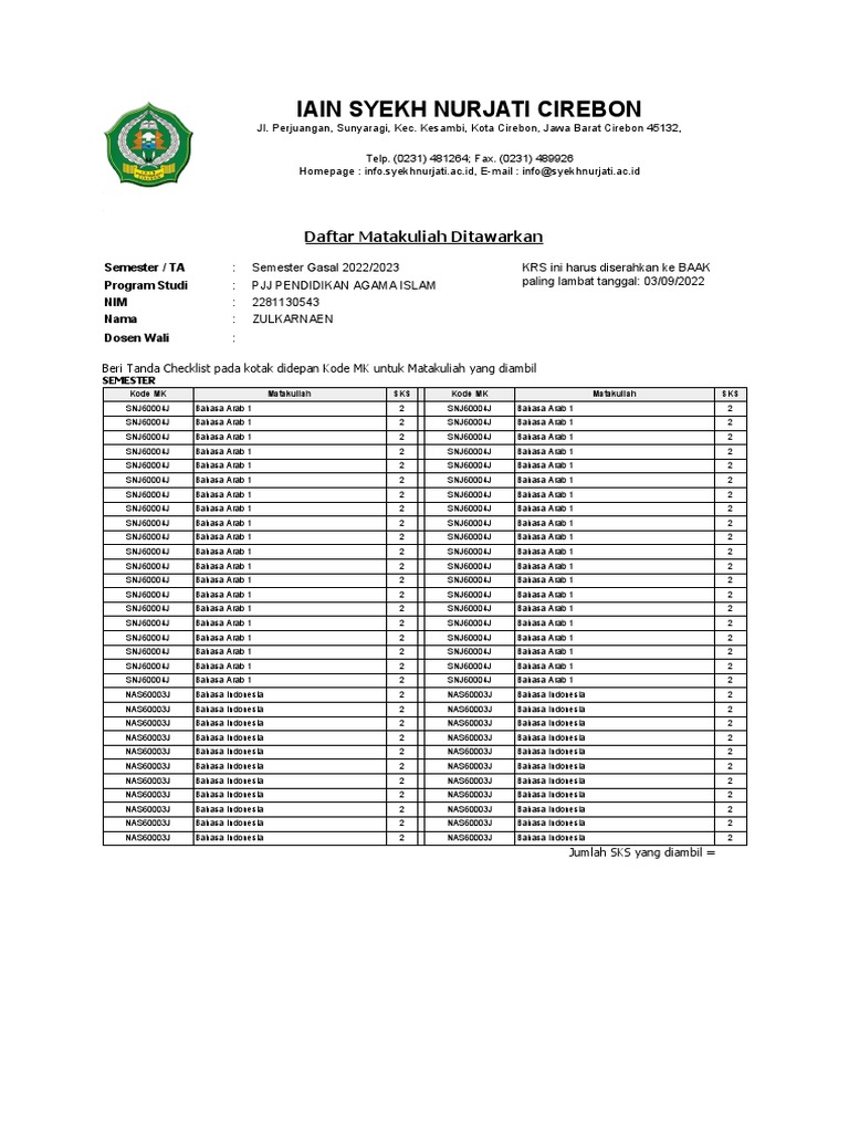 Iain Syekh Nurjati Cirebon | PDF