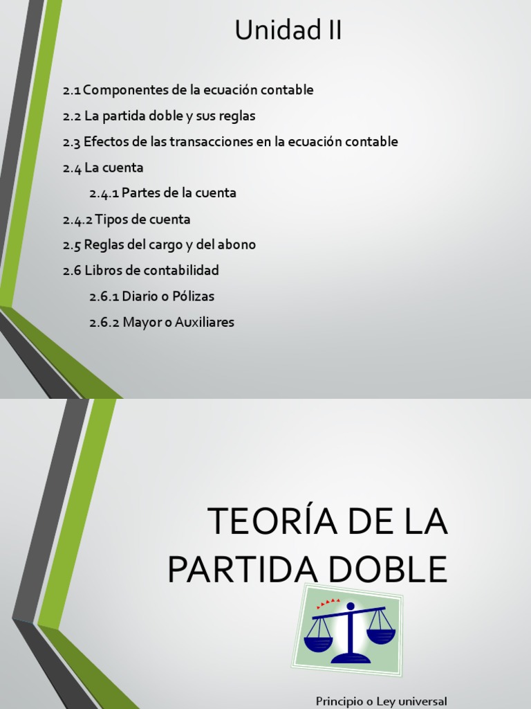 UNIDAD2 La - Partida Doble | PDF | Contabilidad | Servicios financieros