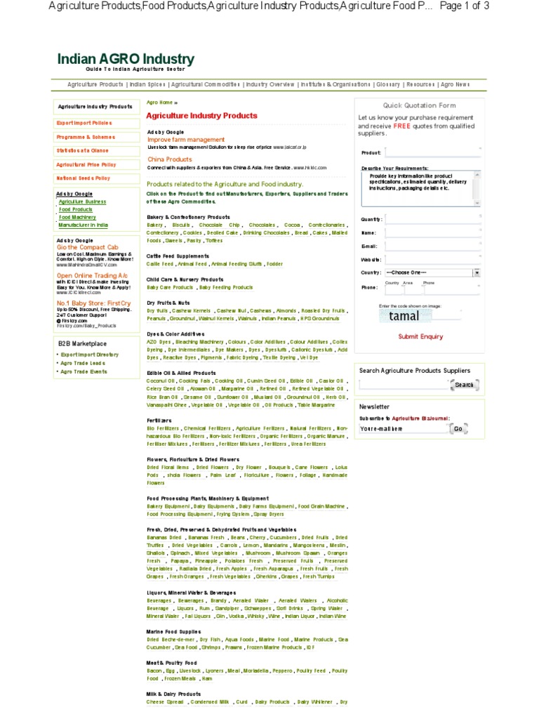 Agro Export List | PDF | Chutney | Drink