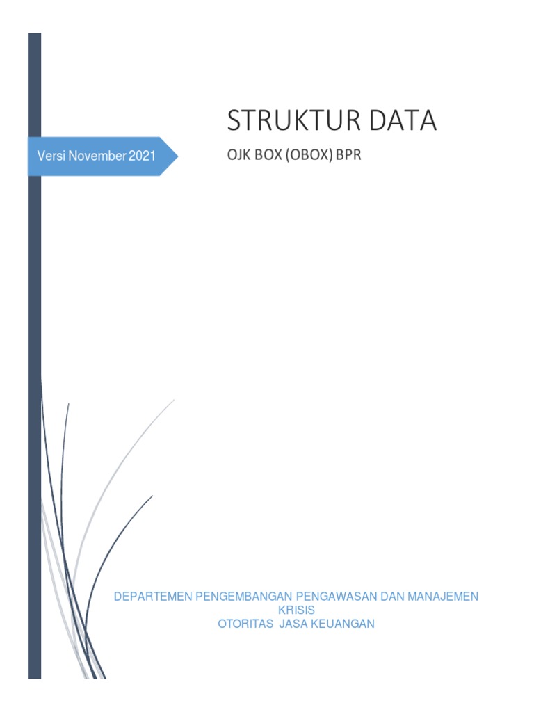 2021 11 04 Struktur Data BPR (Ver. November) | PDF