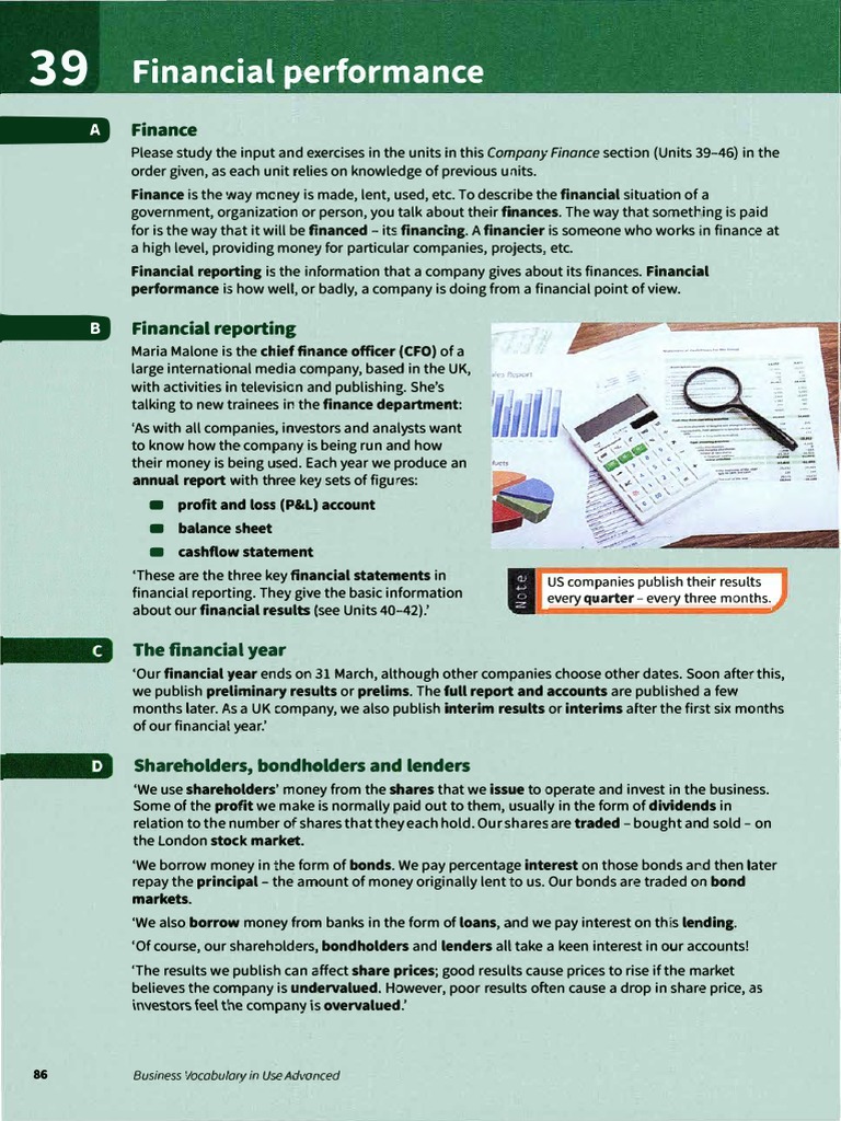 Financial Performance | PDF | Bonds (Finance) | Loans