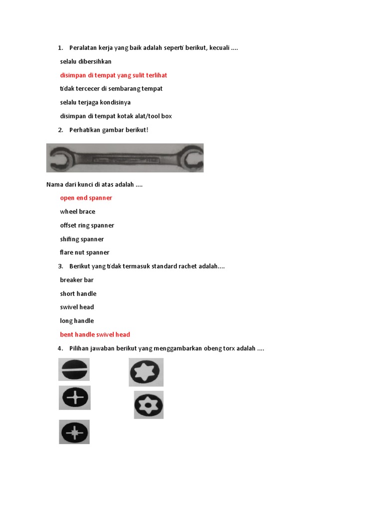 Soal Pdo Kelas X TBSM | PDF