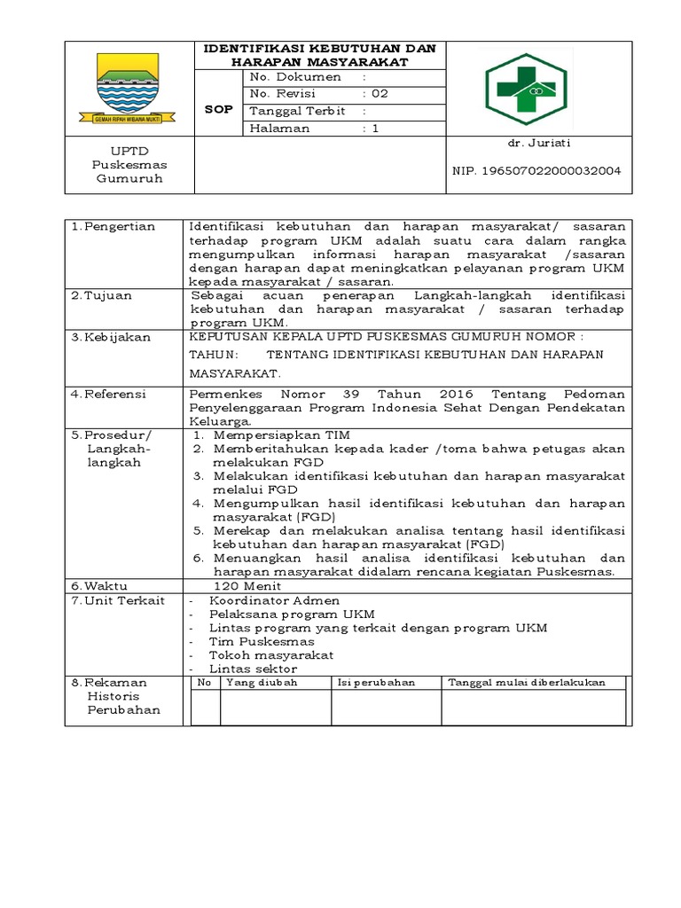 Salinan 4.1.1 (1) SOP ID - KEB UKM | PDF