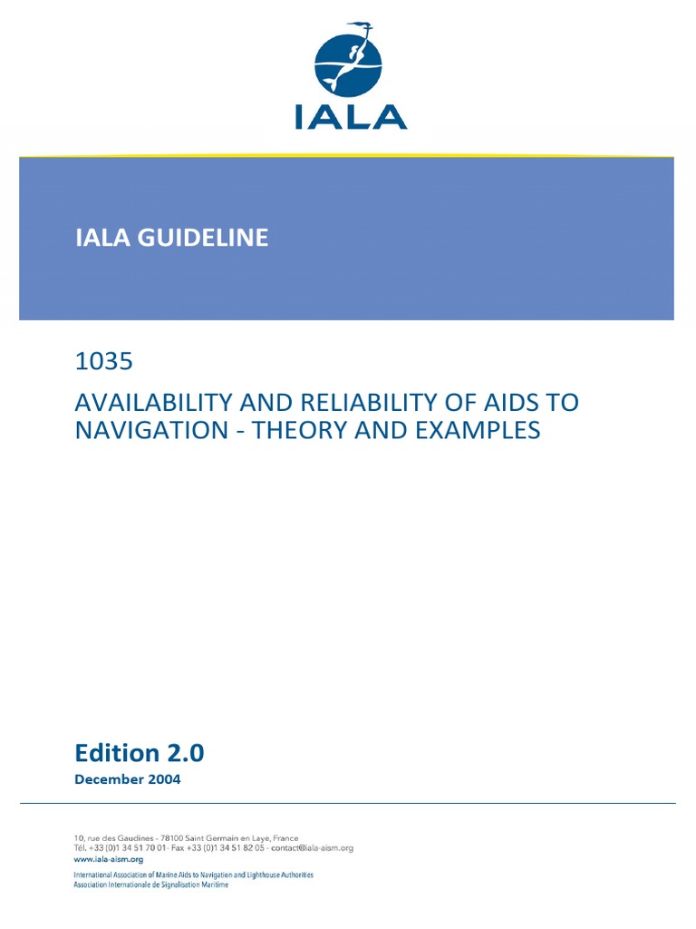 1035 Ed.2 Availability and Reliability of Aids To Navigation Dec2004 ... 1035 Ed.2 Availability and Reliability of Aids To Navigation Dec2004 ...