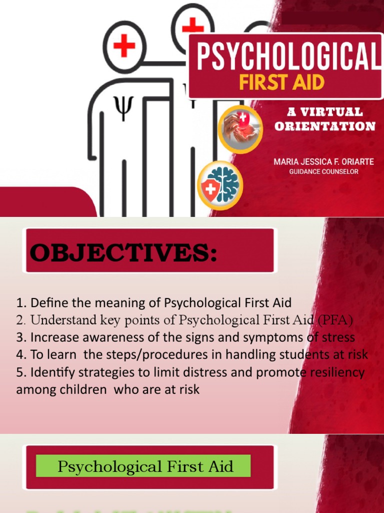 Pfa Final 2 | PDF | Psychological Trauma | Psychological Resilience