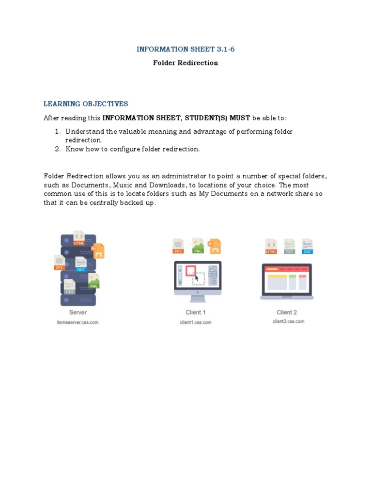 Folder Redirection Guide | PDF | Group Policy | Computer File