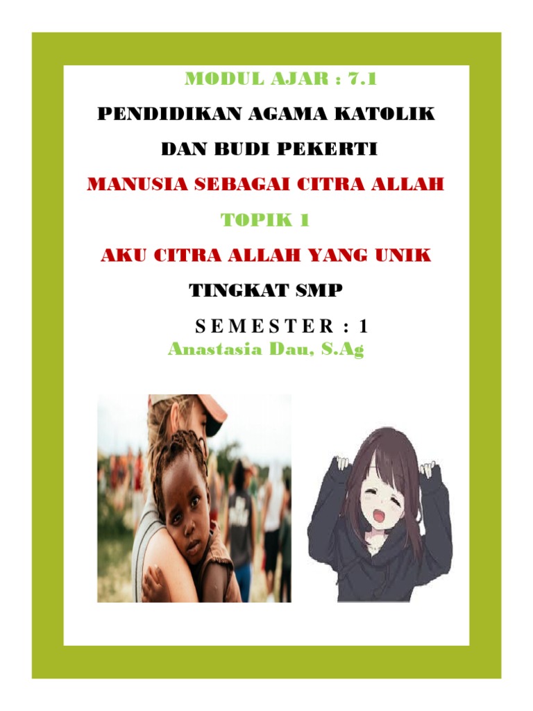 1 Aku Citra Allah Yang Unik-1 | PDF | Karier & Perkembangan