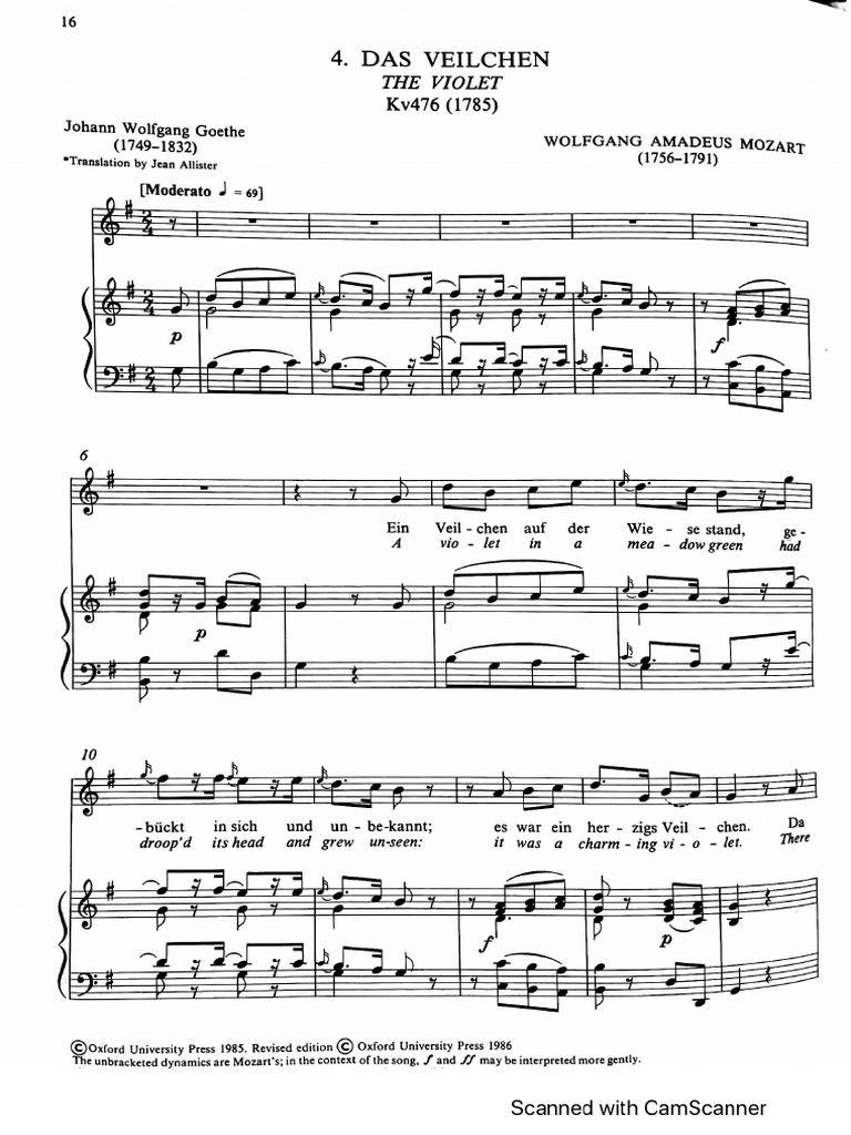 Das Veilchen-Mozart | PDF