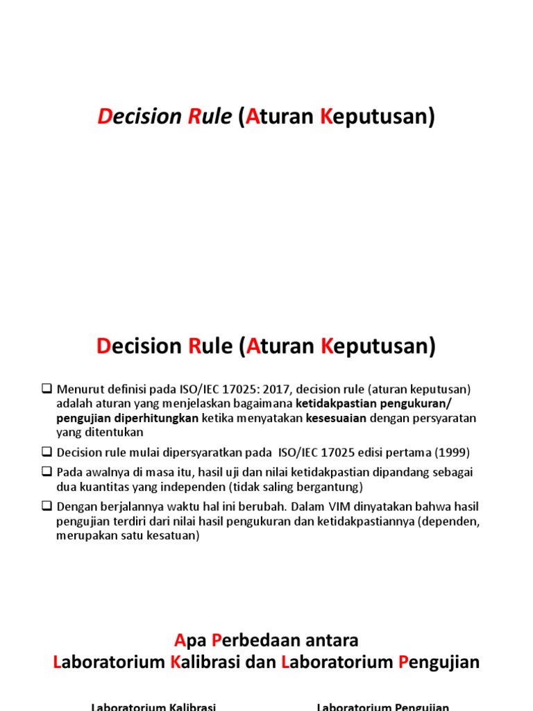 Decision Rule - Bu Julia - Ok | PDF