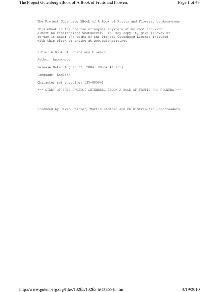 Book of Fruits and Flowers | PDF | Lemon | Fruit Preserves