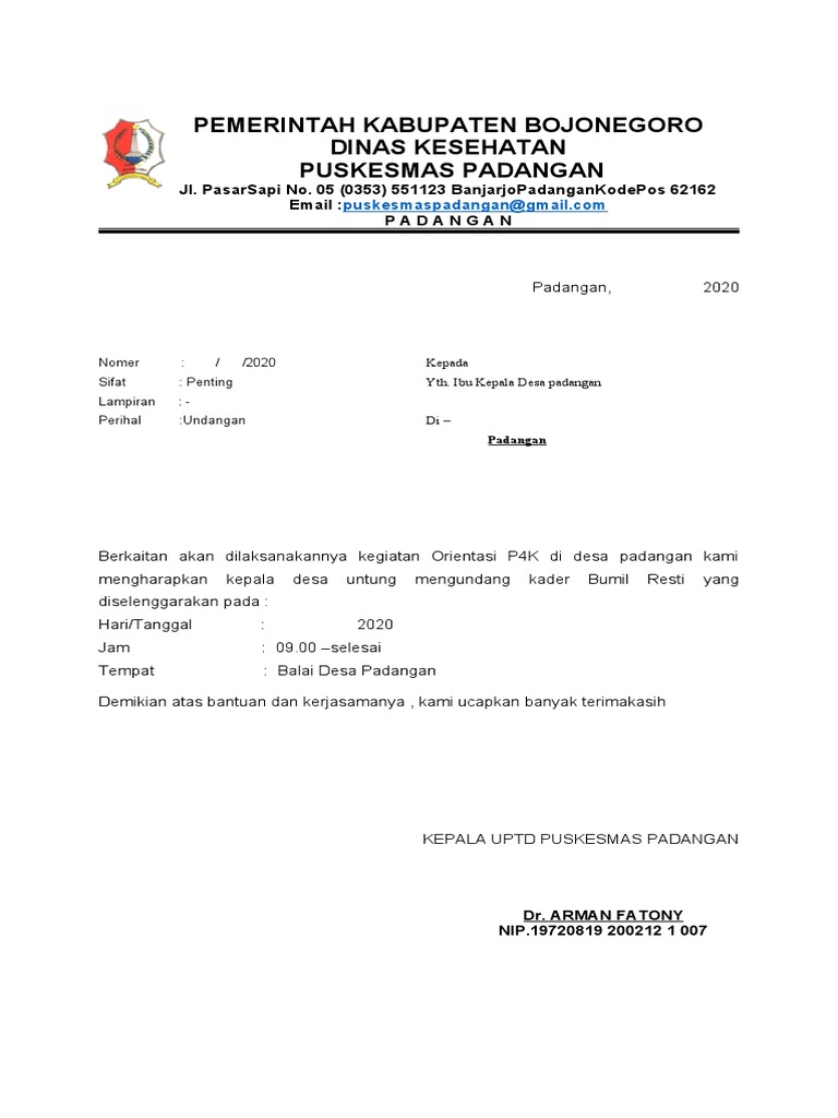 Surat Undangan | PDF