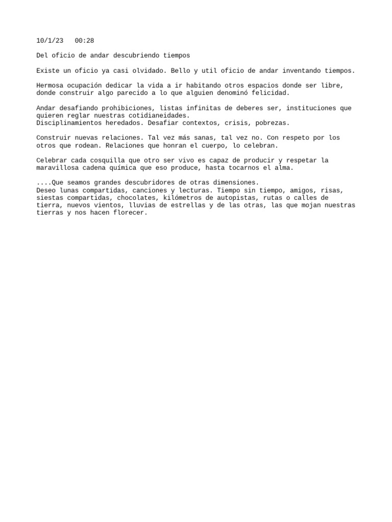 Oficio de Inventar Tiempos | PDF | Libros para adolescentes