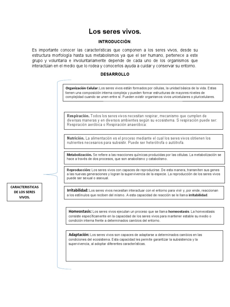 Los Seres Vivos | PDF | Organismos | Reproducción