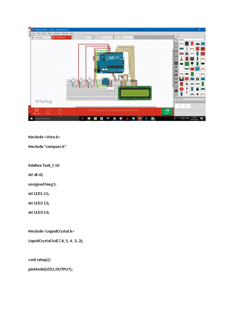 Compass-Heading-Indicator-Using-Arduino | PDF