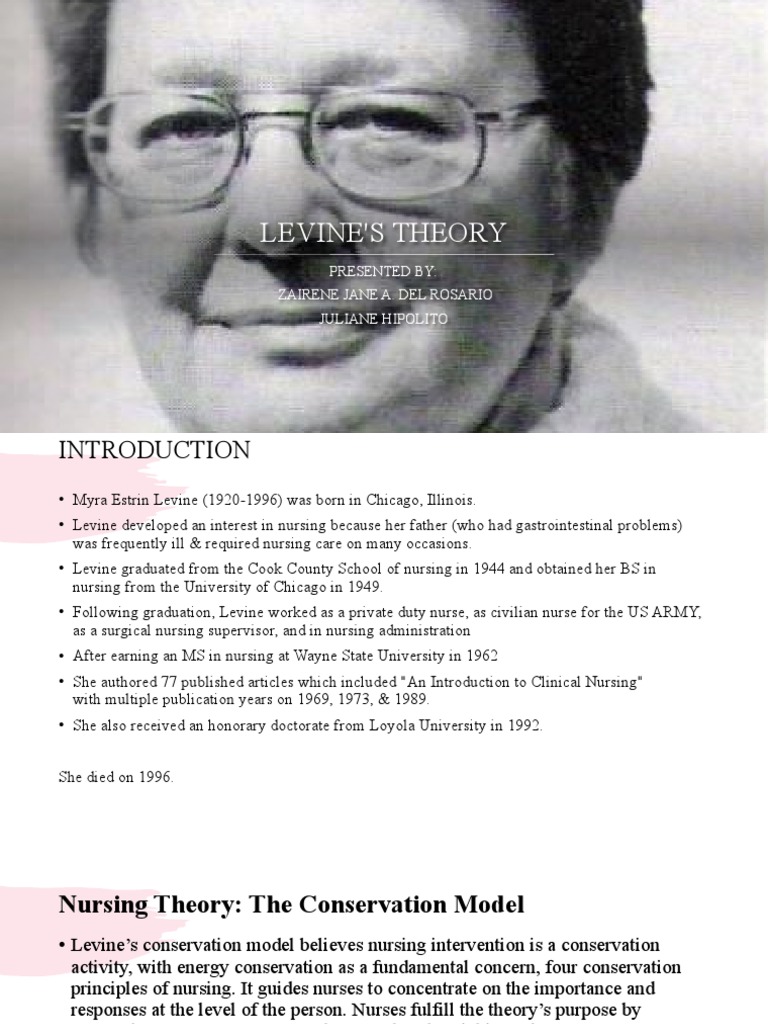 Levine's Theory | PDF | Nursing | Concept