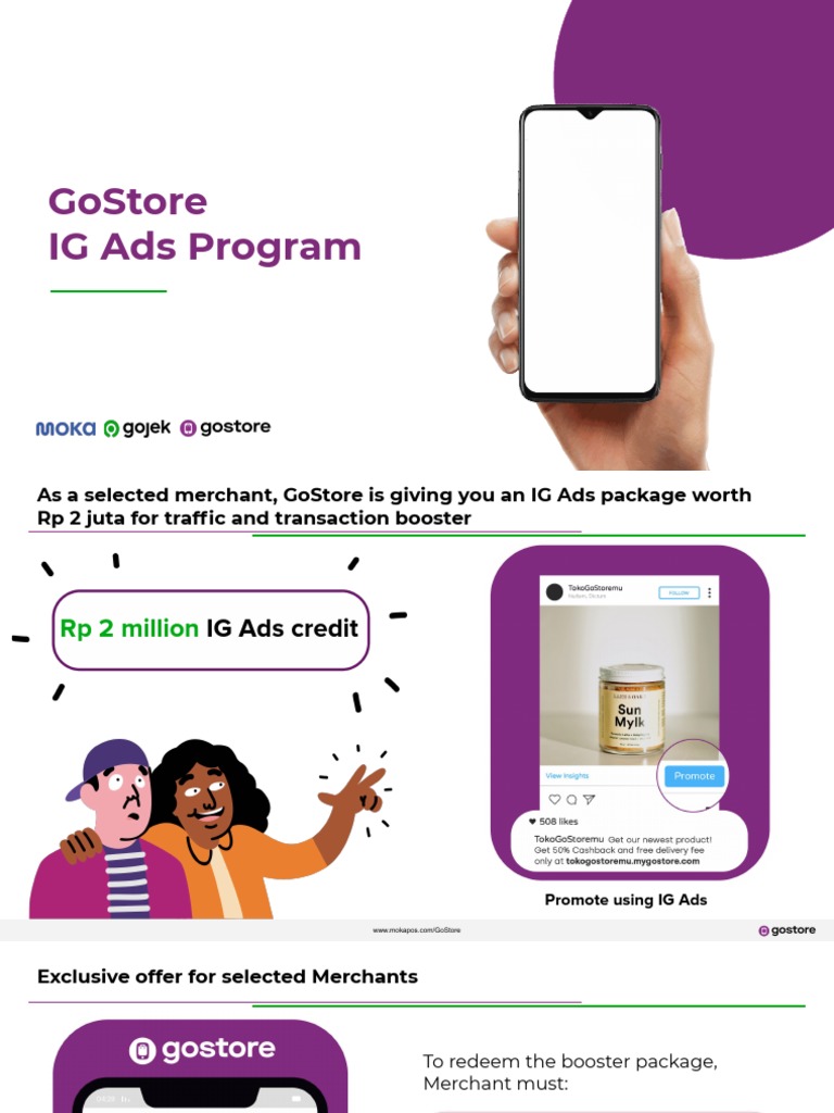 GoStore - IG Ads Pitch Deck | PDF | Communication | Mass Media