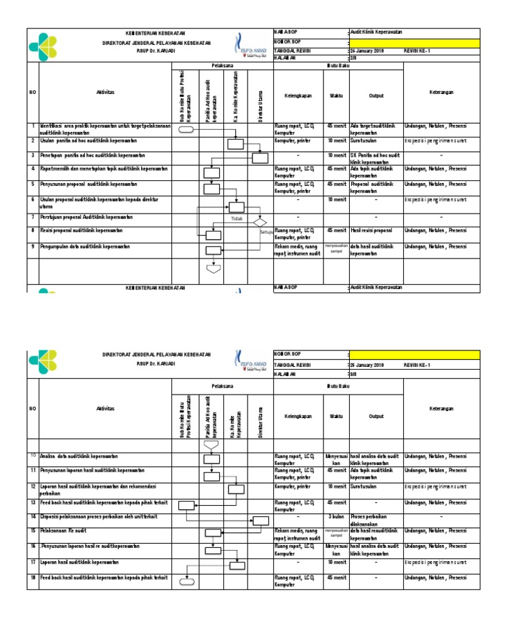 SPO AUDIT KLINIK KEP RSUP Dr. KARIADI | PDF