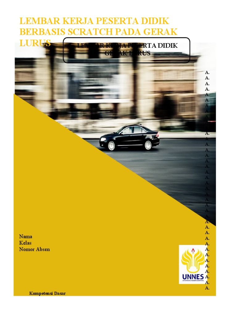 LKPD Scratch Gerak Lurus | PDF