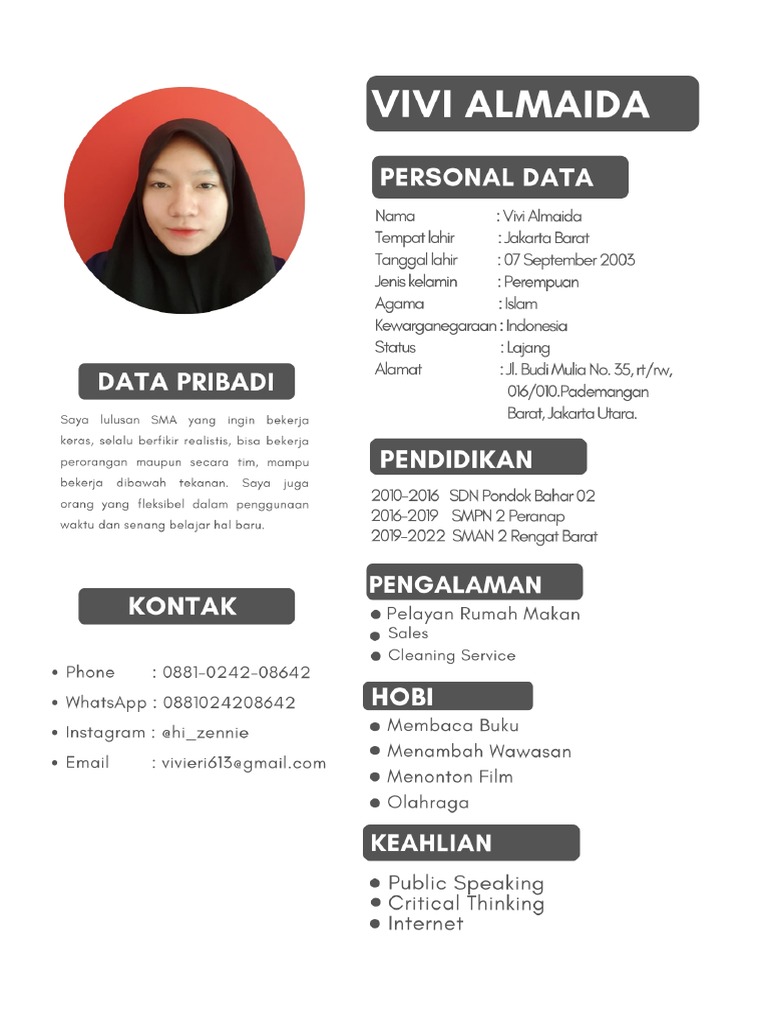 Vivi Almaida PDF CV | PDF