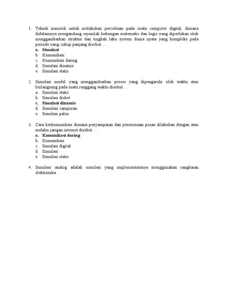 Ujian Sekolah Simdig | PDF