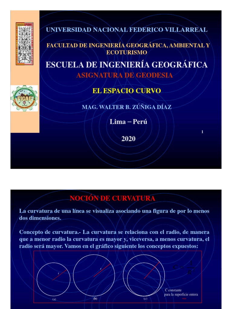 Sesión 2 Radios de Curvatura | PDF | Geodesia | Elipse