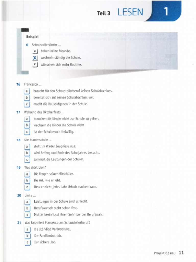 Projekt b2 Neu Testbuch 12 | PDF