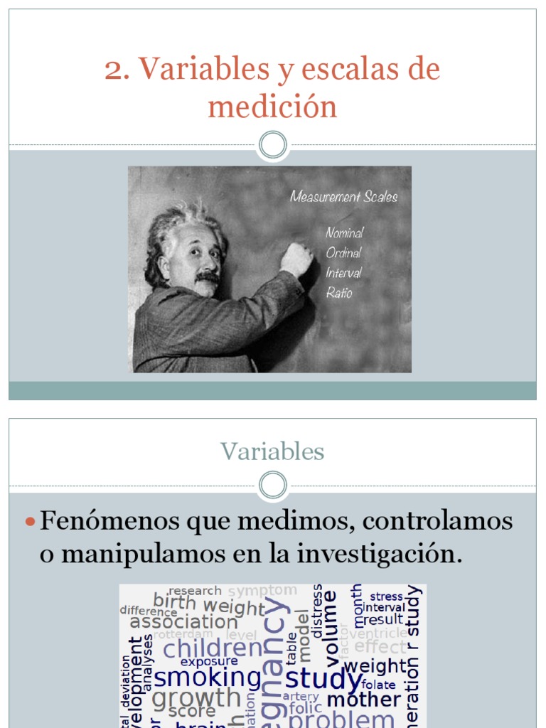 Variables y Escalas de Medición | PDF | Nivel de medida | Science