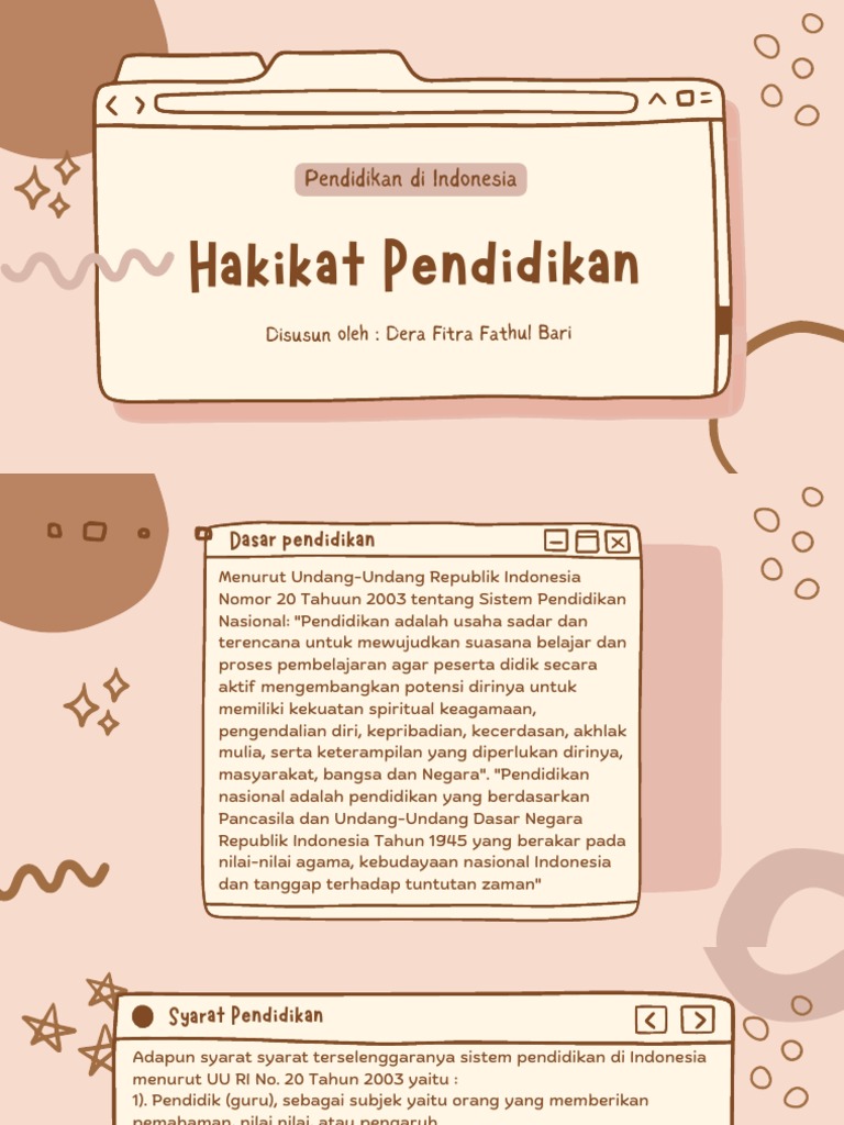 Hakikat Pendidikan | PDF