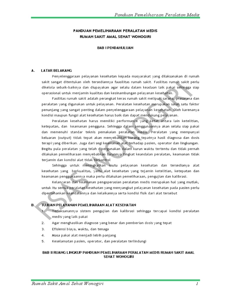 Panduan Pemeliharaan | PDF