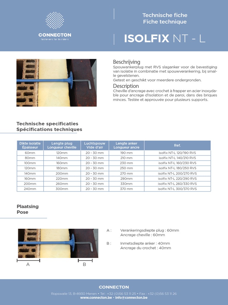 Fiche Technique Isolfix NT L | PDF | Matériaux