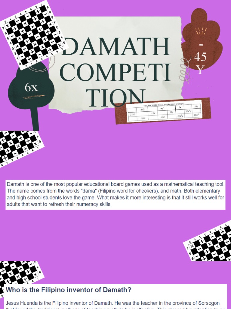 Damath Competition | PDF