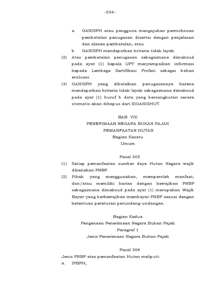 BAB VIII - PNNP Pemanfaatan Hutan | PDF