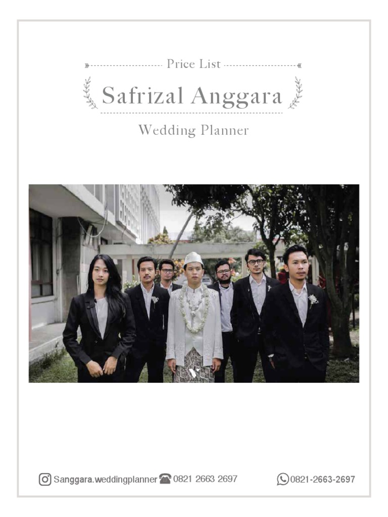 Paket Harga Wedding Planner Safrizal | PDF